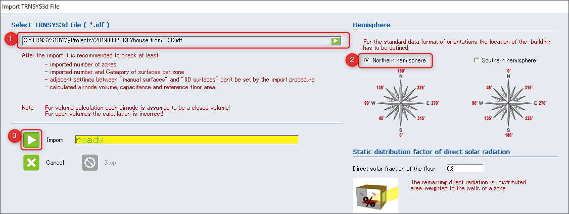 TRNSYS3Dで建物モデルを再編集 | 建築環境工学系日記